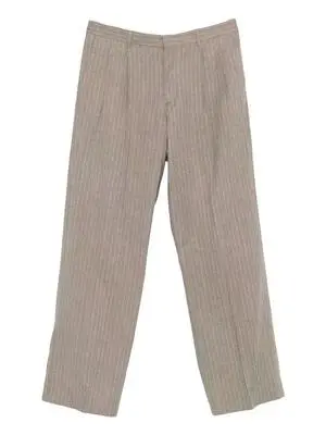 SUNFLOWER Pinstripe Pleated Trousers - Neutrals
