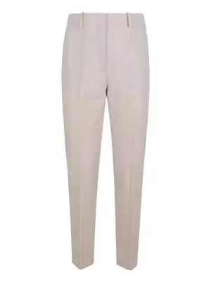 Incotex Elasticated-waistband Pressed-crease Trousers - Neutrals