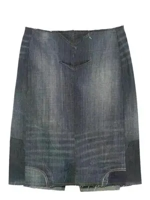 FAÇON JACMIN Julie Midi Skirt - Blue