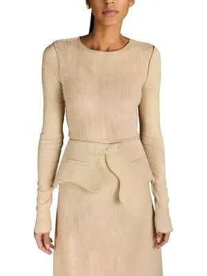 MARK-OFF Wide Peplum Belt - Neutrals