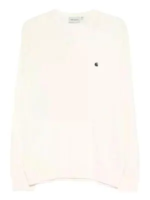 Carhartt Work In Progress Madison Logo-embroidered Sweater - Neutrals