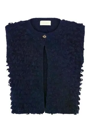 Carolina K Textured Sleeveless Top - Blue