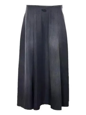 DIESEL® A-line Denim Skirt - Grey