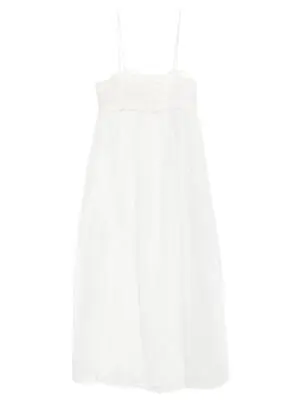 Posse Danielle Lace-trim Maxi Dress - Neutrals