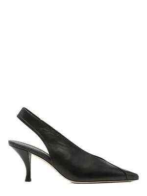 LELLA BALDI Pointed-Toe Slingback Pumps Black