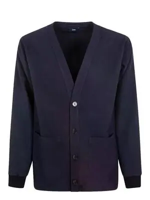 Herno Button-up V-neck Cardigan - Blue