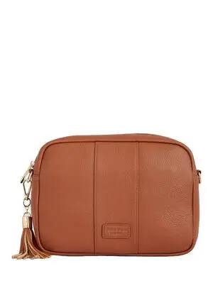 POM POM LONDON City Plus Crossbody Bag Chestnut