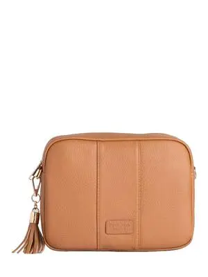 POM POM LONDON Pom Pom London City Plus Crossbody Bag With Adjustable Straps Maple