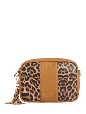 POM POM LONDON Pom Pom London City Crossbody Bag Maple Leopard