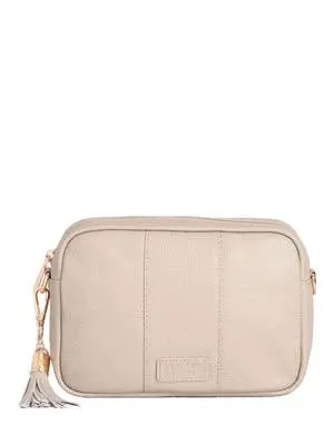 POM POM LONDON City Crossbody Bag - Stone