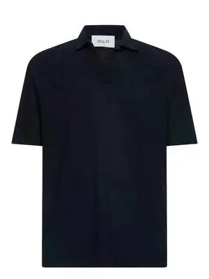 D4.0 V-neck Collared T-shirt - Blue