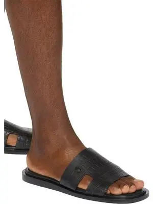 Kurt Geiger Bond Cutout Slide Sandal - Charcoal
