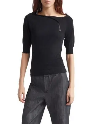 PALOMA WOOL Cain Crystal Tassel Cotton Sweater