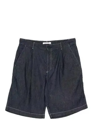 SAMSOE SAMSOE Samandla Pleated Contrast-stitch Shorts - Blue