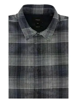 Vince Checked Long-sleeve Shirt - Blue