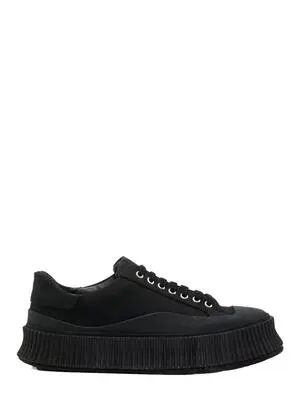 JIL SANDER Vulcanised-sole Low-top Sneakers - Black
