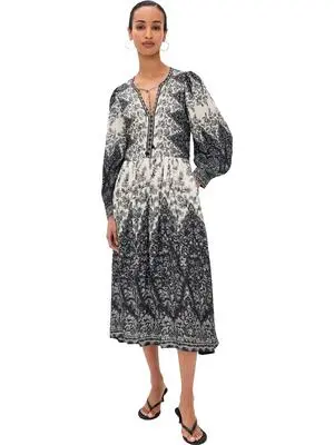 Sea Hedra Print Midi Dress - Multi