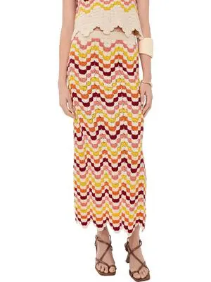 Escvdo Safi Crochet Skirt - Multi