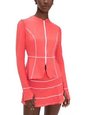 Hill House Home The Alexia Rashguard Top - Coral