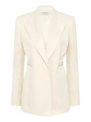 GABRIELA HEARST Epona Rope Blazer In Textured Linen Slub