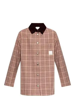 Emporio Armani Plaid Jacket - Pink