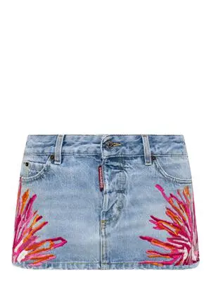 Dsquared2 Denim Mini Skirt - Blue