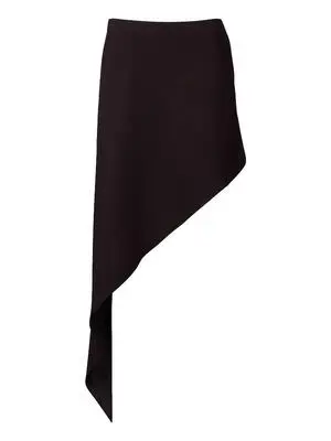 Alaïa Asymmetric Poplin Miniskirt - Purple