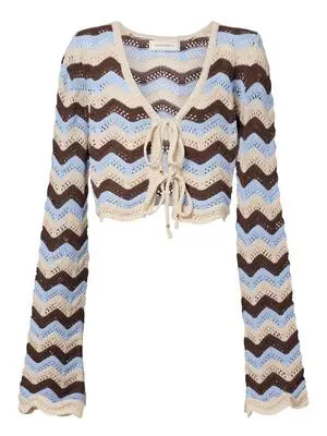 BANANHOT Miana Open-knit Crop Top - Multicoloured