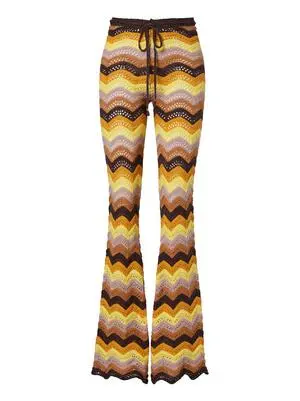 BANANHOT Kim Flared Pants In Pacific - Multicoloured