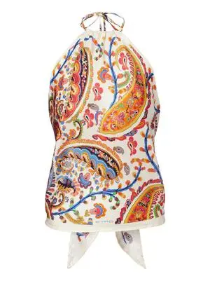 Etro Printed Silk Top - Multicoloured