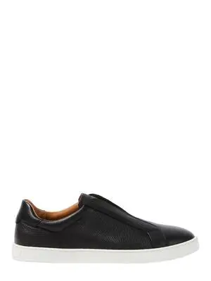 Magnanni Costa Slip Ii Leather Slip-on Shoes - Black
