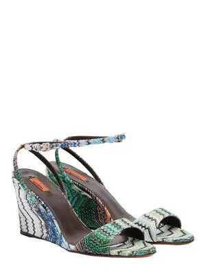 Missoni Julia Zigzag Lamé Wedges - Multicoloured