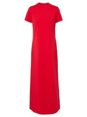THE FRANKIE SHOP Malo Cotton Jersey Maxi Dress - Red