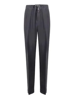 MAISON MARGIELA Tailored Wool Pants - Brown
