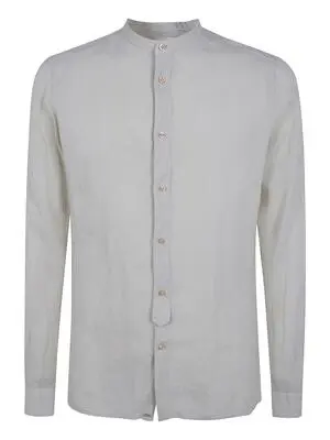 TINTORIA MATTEI 954 Linen Shirt With A Darin Collar