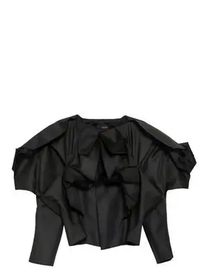 Comme Des Garçons Ruffled Jacket - Black