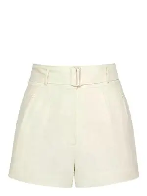 HEVRON HEVRON Zinna Belted Pleated Shorts