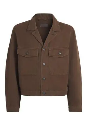 LEMAIRE Trucker Denim Jacket - Brown