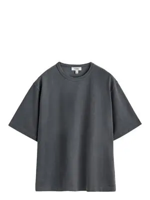 Cos Relaxed Heavyweight Washed-cotton T-shirt - Gray