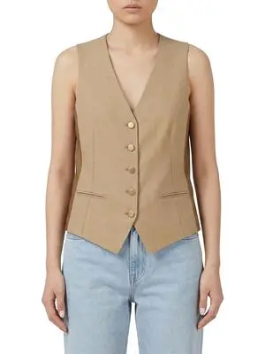 Tagliatore Tagliatore Single Breasted Waistcoat Beige