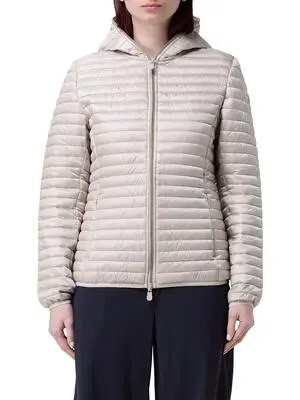 SAVE THE DUCK Alexa Hooded Quilted Down Jacket - Beige