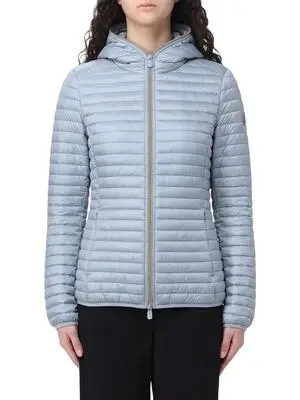 SAVE THE DUCK Alexa Hooded Quilted Down Jacket - Gnawed Blue