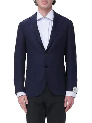LUIGI BORRELLI Single-breasted Blazer - Blue
