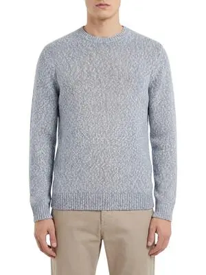 ZANONE Cotton Crew Neck Sweater - Blue