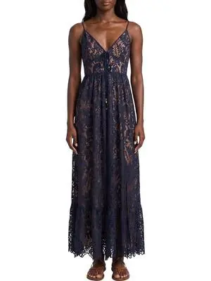 Michael Kors Lace Midi Dress - Blue 1