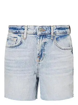 7 For All Mankind Monroe Mid-rise Long Denim Shorts - Ode To