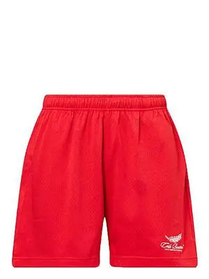 COLE BUXTON Embroidered Mesh Shorts - Red