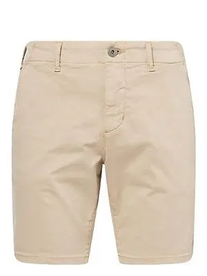 Paige Stretch-cotton Regular Fit Shorts - Khaki