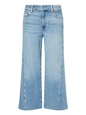 Paige Vanessa Twist Raw-hem Stretch-denim Jeans - Explorer