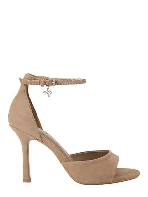 Kurt Geiger Sabrina Heeled Faux-suede Sandals - Brown